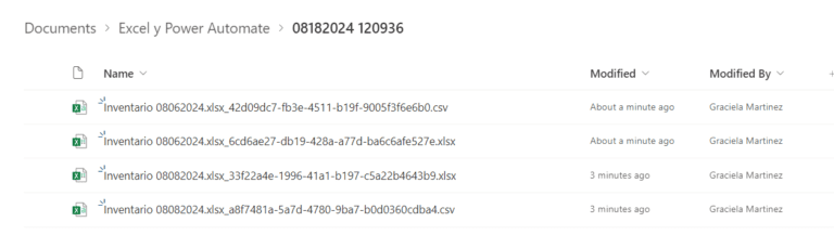 Power Automate | Excel file | SharePoint | Power GI