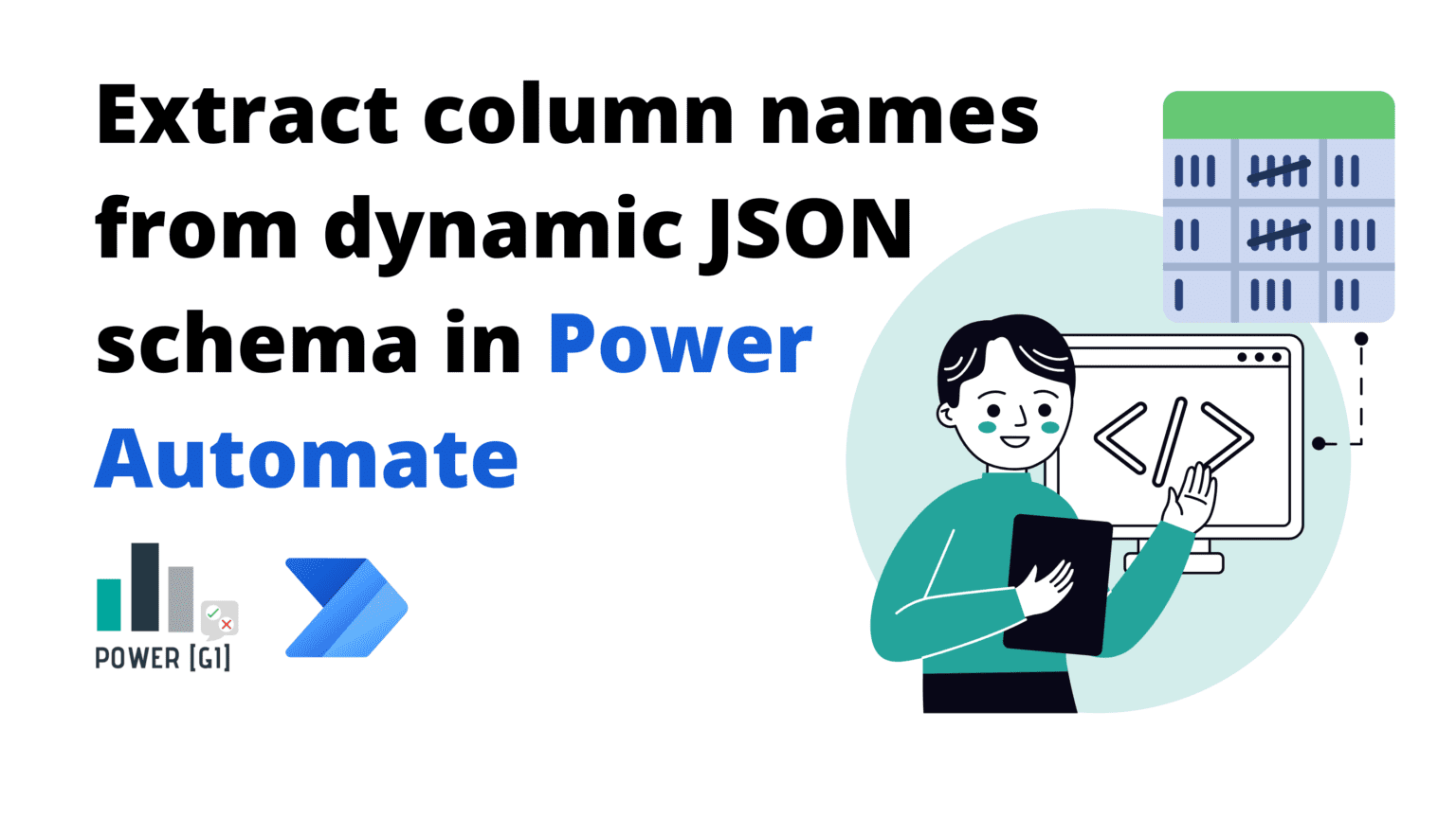 Power Automate | JSON Dynamic Columns | Power GI