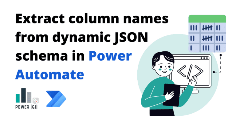 Power Automate | JSON Dynamic Columns | Power GI