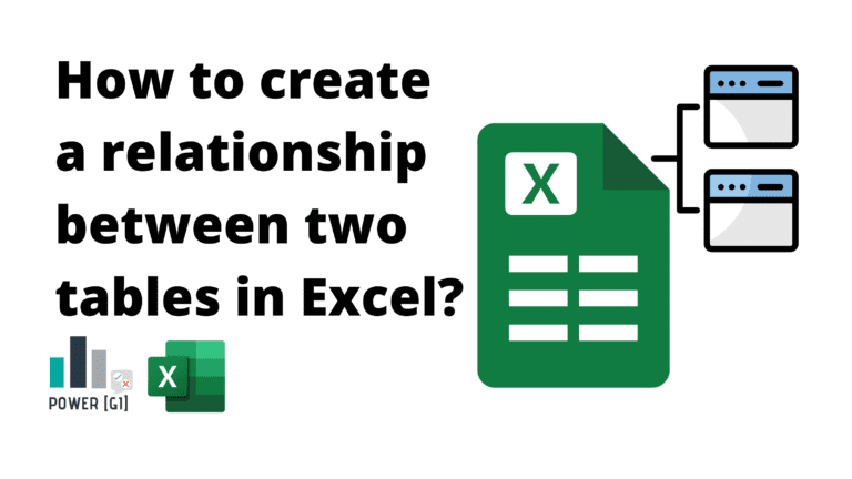 Create a relationship between two tables in Excel | Power GI