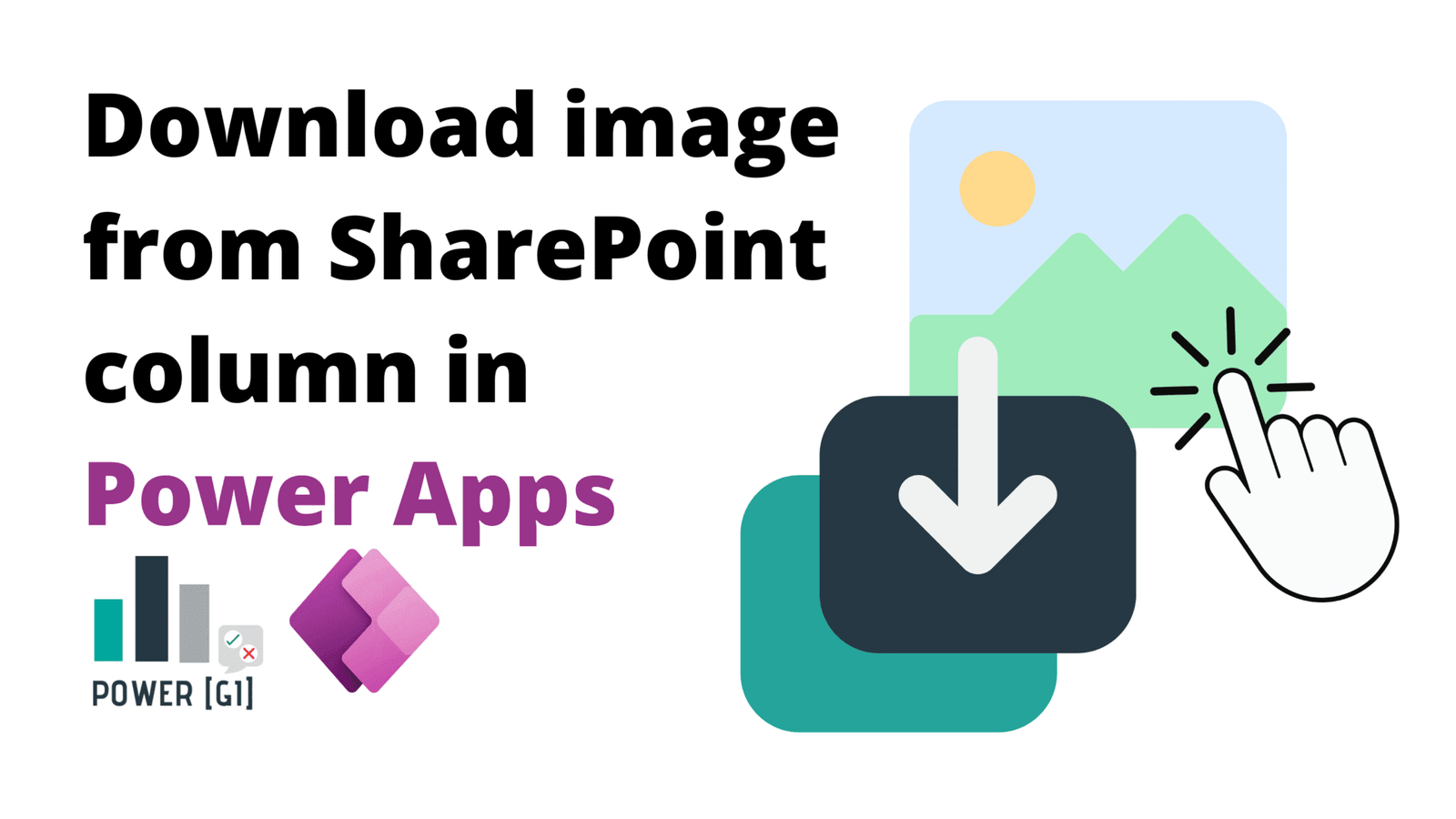 Download images in SharePoint column | Canvas Apps